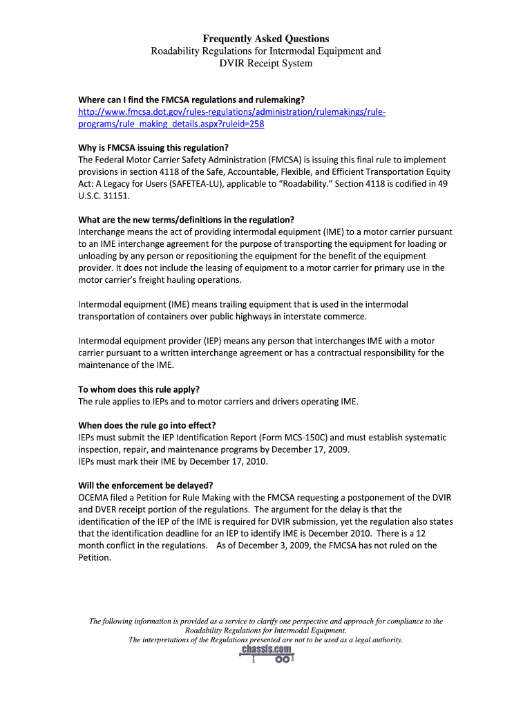 Fillable Online DVIR Receipt System Fax Email Print - pdfFiller