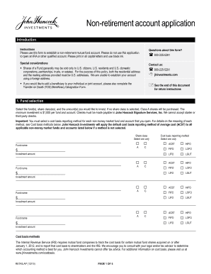 Fillable Online Non-retirement account application Fax Email Print ...