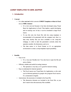 Corep Templates Excel Download - Fill Online, Printable, Fillable ...