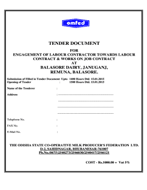 Fillable Online ENGAGEMENT OF LABOUR CONTRACTOR TOWARDS LABOUR Fax ...
