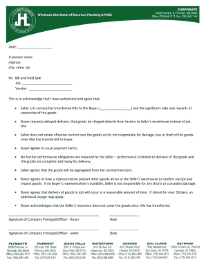 Fillable Online DTS Agreement Letter - JH Larson Company Fax Email Print - pdfFiller