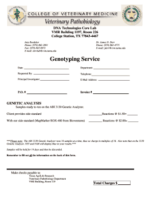 Fillable Online cvm tamu Order form (pdf) - Texas A&M College of ...