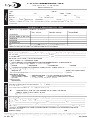 Fillable Online Synagis Form.indd Fax Email Print - pdfFiller
