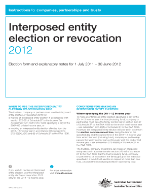 Fillable Online election or revocation Fax Email Print - pdfFiller