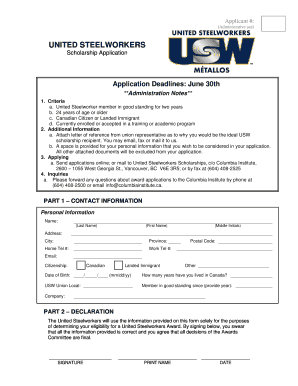 Fillable Online columbiainstitute USW Application Form-FINAL.pdf ...