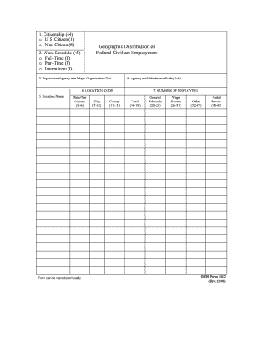 Fillable Online opmforms lettercarriernetwork Geographic Distribution ...