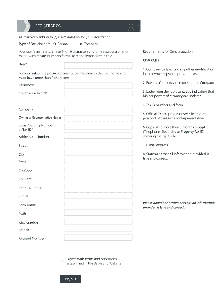 Fillable Online All marked blanks with (*) are mandatory for your ...