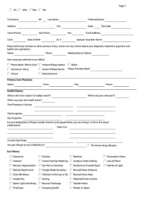 Fillable Online Patient info form.tif Fax Email Print - pdfFiller