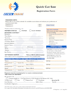 Fillable Online Quick Cut Saw - Civil Contractors Federation Fax Email ...