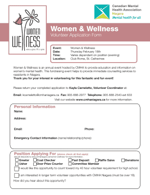 Fillable Online cmhaniagara Please click here to complete an ...