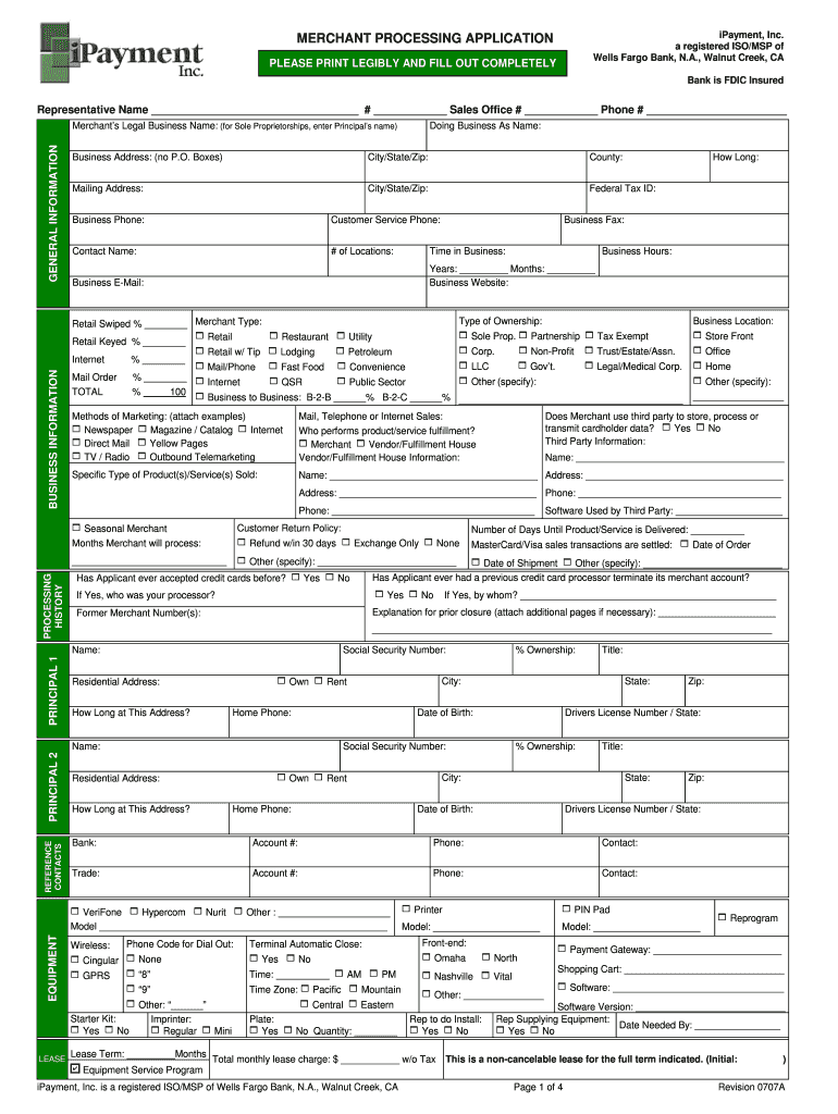Fillable Online iPayment, Inc Fax Email Print - pdfFiller