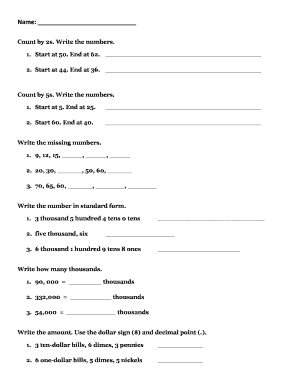 Fillable Online Grade 3_Math Review Worksheet - NDCA News Fax Email ...