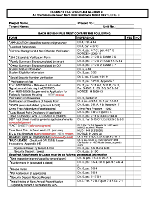 Fillable Online sdhda RESIDENT FILE CHECKLIST SECTION 8 All references ...