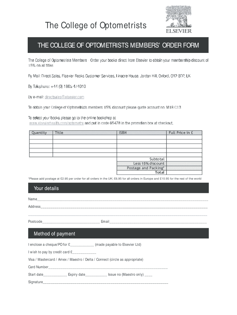 Fillable Online college-optometrists THE COLLEGE OF OPTOMETRISTS ...