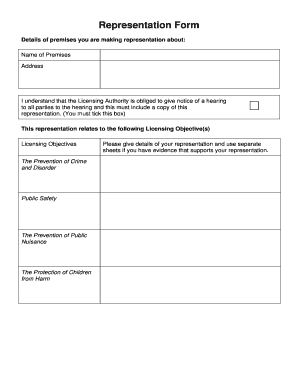 Fillable Online Representation bformb - Wirral Council Fax Email Print ...