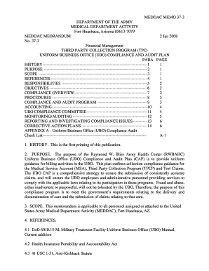 Fillable Online MEDDAC MEMO 37-3 DEPARTMENT OF THE ARMY MEDICAL ...