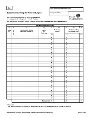 Ausfüllbar Online Beihilfe - Antrag auf Beihilfe Aufwendungen vom 12-11-2015 - mit logo - ohne ...
