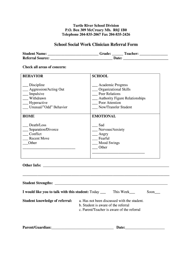 Fillable Online trsd32 mb School Counselor Referral Form - trsd32mbca ...