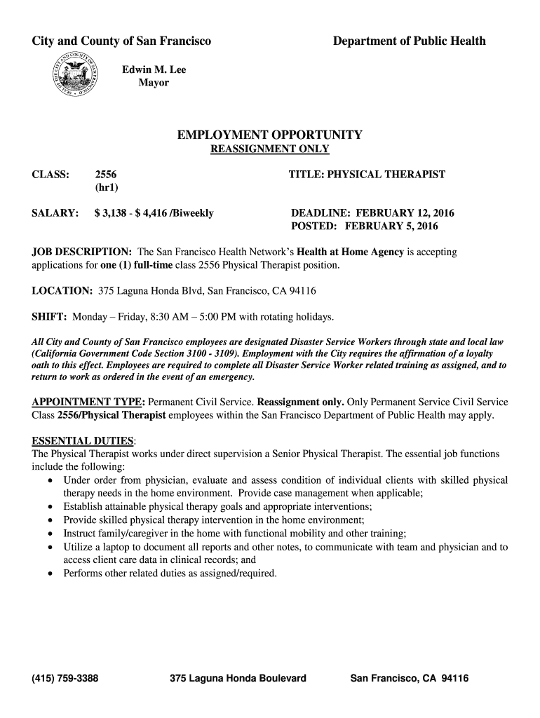 Fillable Online sfdph September 22 b1998b - San Francisco Department of ...