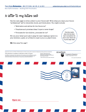 Fillable Online bkc vmhost psu A letter to my future self ...