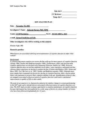 Fillable Online sof ucsf SOF Analysis Plan 386doc - sof ucsf Fax Email ...