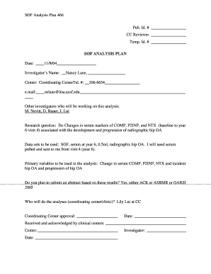 Fillable Online sof ucsf SOF Analysis Plan 466.doc - sof ucsf Fax Email ...