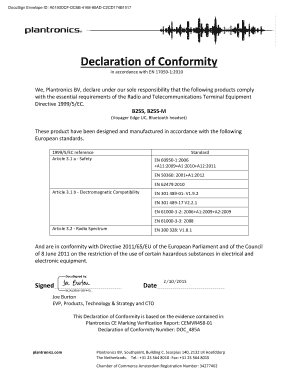 Fillable Online DocuSign Envelope ID A0193DCFDC6B416890ADC2CD174B1017 ...