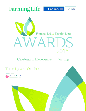 Fillable Online Celebrating Excellence In Farming Fax Email Print ...
