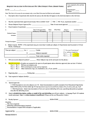 Fillable Online psychology arizona To be completed by office staff ...