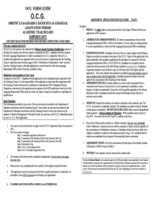 Fillable Online ilrweb OCG FORM GUIDE OCG - bilrwebbbieb Fax Email ...