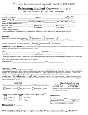 Fillable Online stjohncc Returning Student Registration - stjohnccnet ...