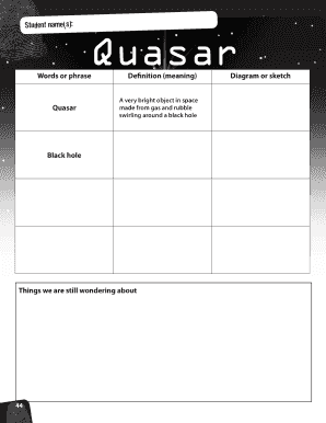 Fillable Online Student names Quasar - Pacific Learning Fax Email Print ...