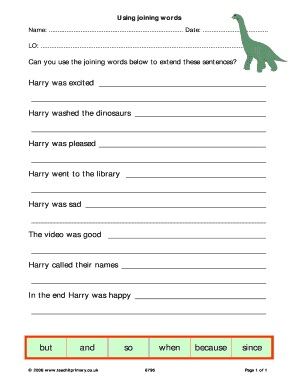 Fillable Online Using joining words Fax Email Print - pdfFiller
