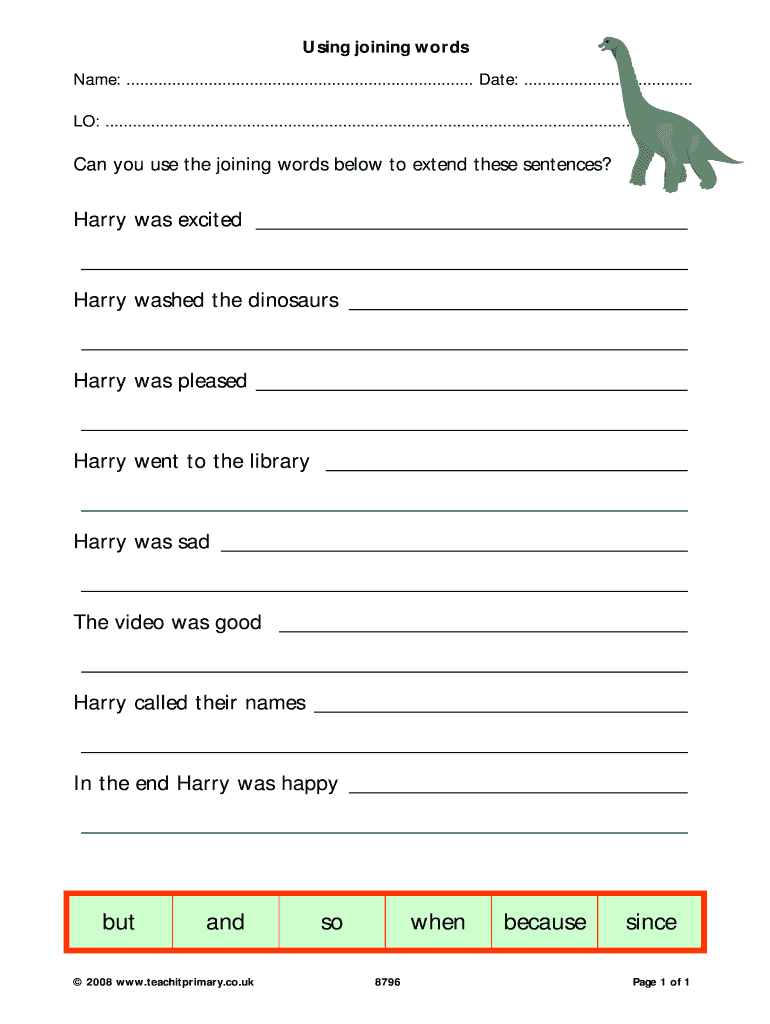 Fillable Online Using joining words Fax Email Print - pdfFiller