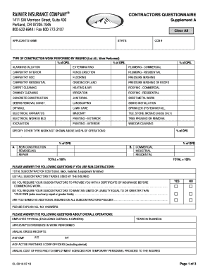 Fillable Online Contractors Questionnaire-PDF Fax Email Print - pdfFiller