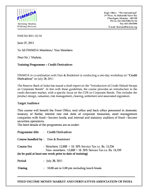 Fillable Online fimmda Contact Us - The Fixed Income Money Market and ...