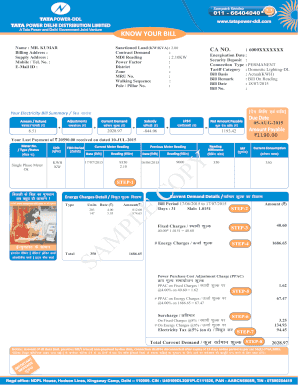 Fillable Online KNOW YOUR BILL Fax Email Print - pdfFiller