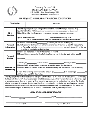 Fillable Online Guaranty Income Life INSURANCE COMPANY - GILICO.com Fax ...