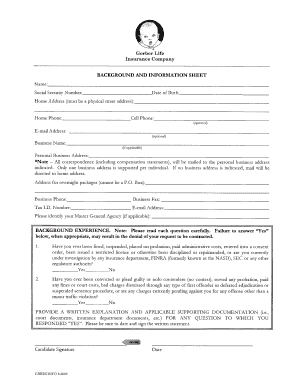 Fillable Online mjmarketing Gerber Life Checklist - mjmarketingorg Fax ...