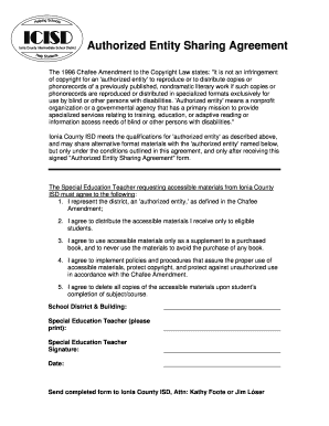 Fillable Online Authorized Entity Sharing Agreement - bPBworksb Fax ...