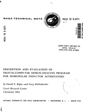 Fillable Online ntrs nasa Description and evaluation of digital ...