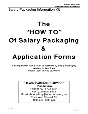 Fillable Online staff northeasthealth org The HOW TO Of Salary ...