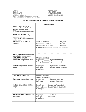 Fillable Online Functional Vision 3rd Assessment Most Detaildoc Fax ...