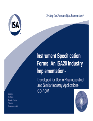 Fillable Online spi-ltuf Instrument Specification Forms An ISA20 ...