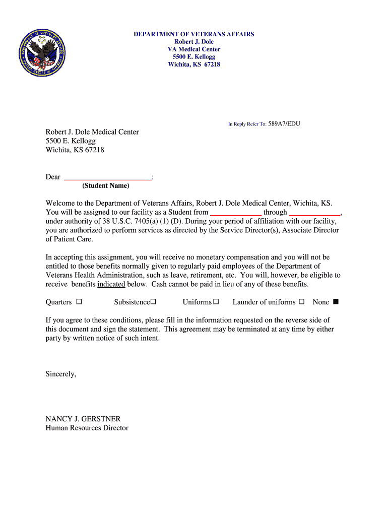 Va Letterhead Template Fill Out Sign Online DocHub
