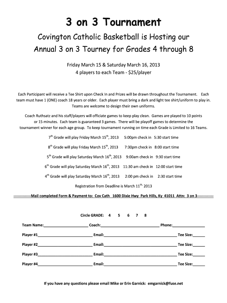 Fillable Online school bssky 3 on 3 Tournament - schoolbsskyorg ...