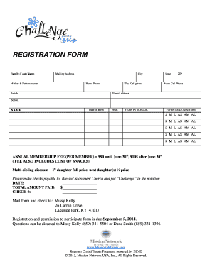 Fillable Online school bssky Registration - Blessed Sacrament School ...