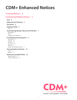 Fillable Online CDM+ Enhanced Notices - CDM+ Knowledge Base - CDM+ ...