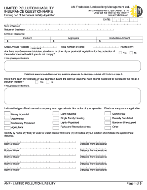 Fillable Online Visio-AMF - Limited Pollution Liability.vsd - AM ...