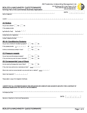 Fillable Online Visio-Boiler & Machinery questionnaire.vsd - AM ...